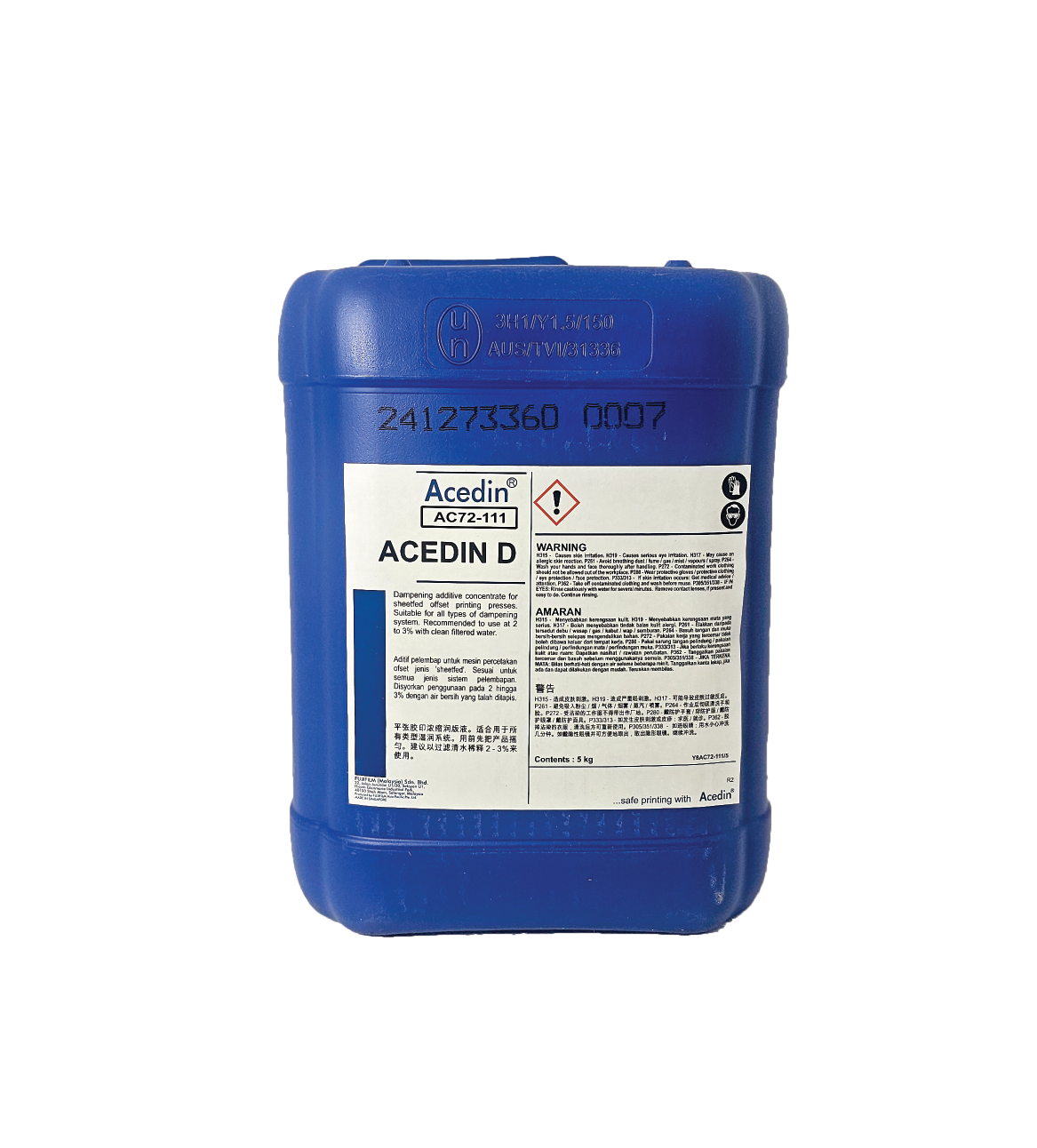 Nước máng Acedin DSC can 25 lít